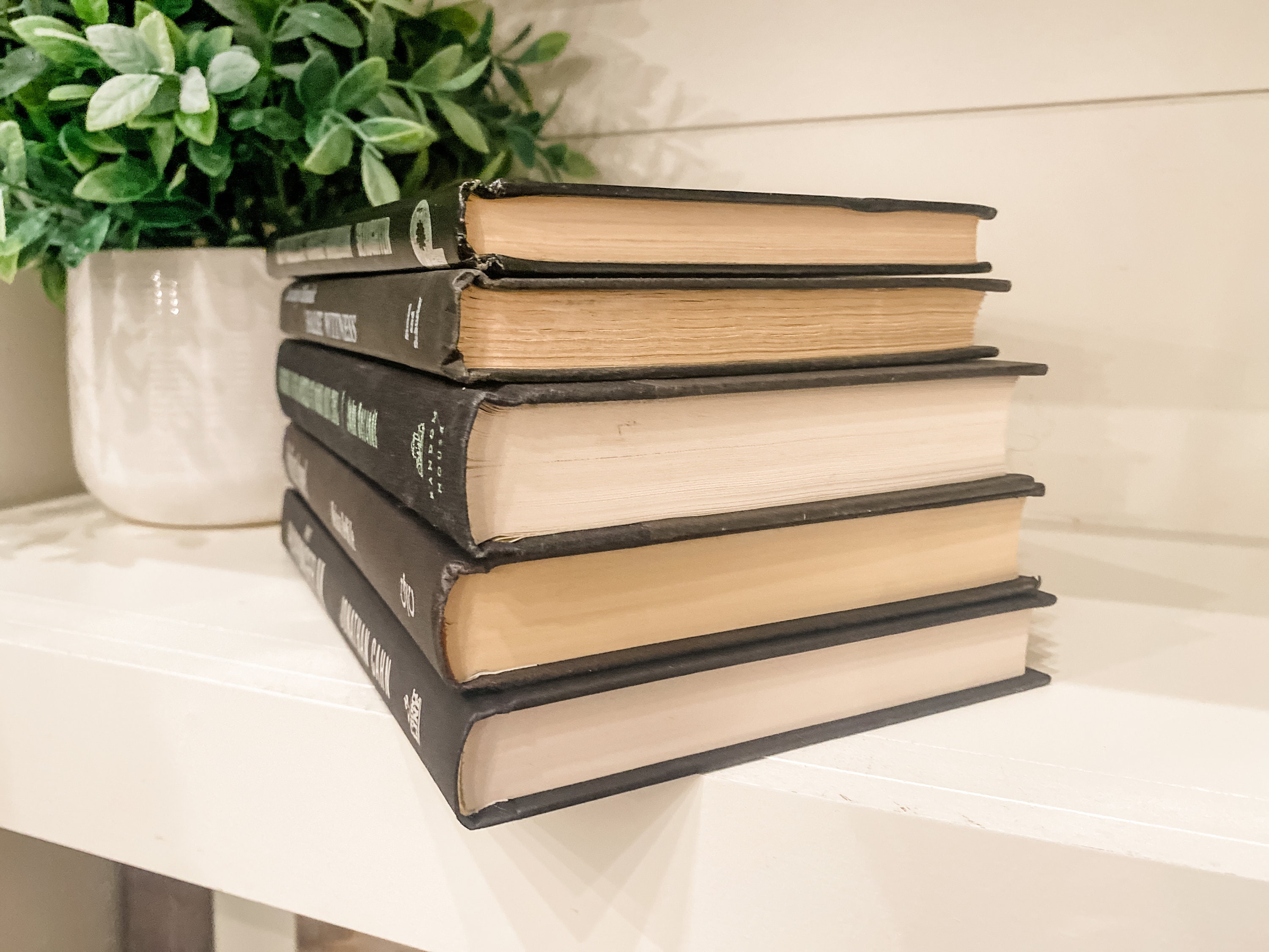 Black Decorative Book Set Book Bundle Black Home Decor - Etsy