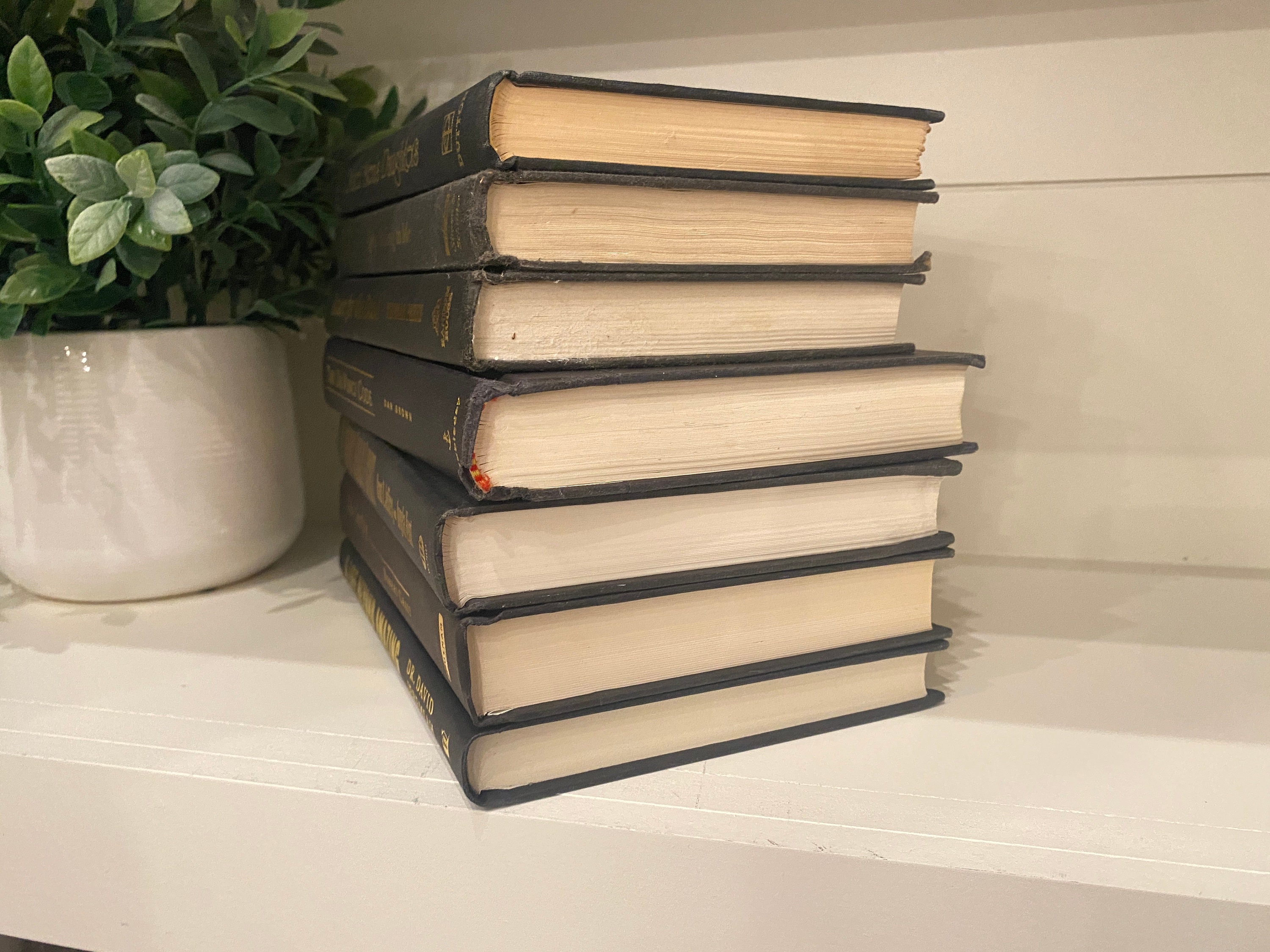 Black and Gold Decorative Book Set for Modern Coffee Table Book Bundle ...