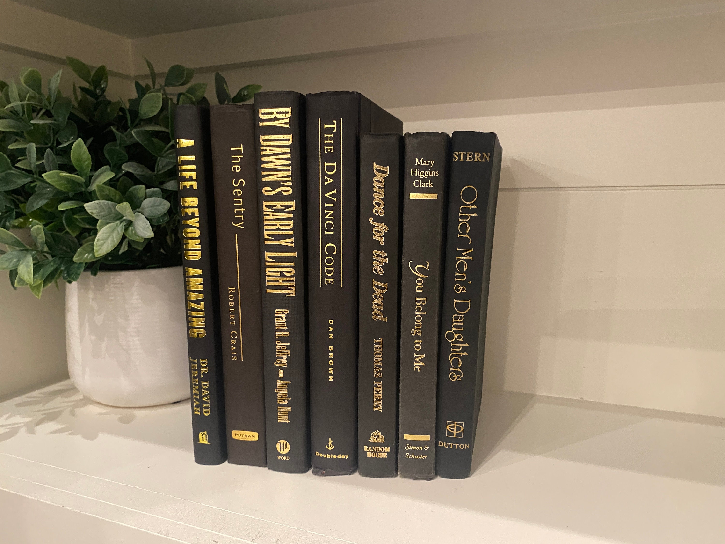 Black and Gold Decorative Book Set for Modern Coffee Table Book Bundle ...