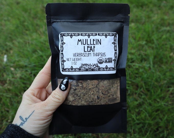 Organic Mullein Leaf 1 Oz Cut and Sifted Verbascum Thapsus Great ...