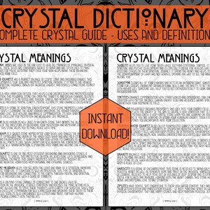Crystal Guide Complete Guide for Uses and Definitions Instant Download ...