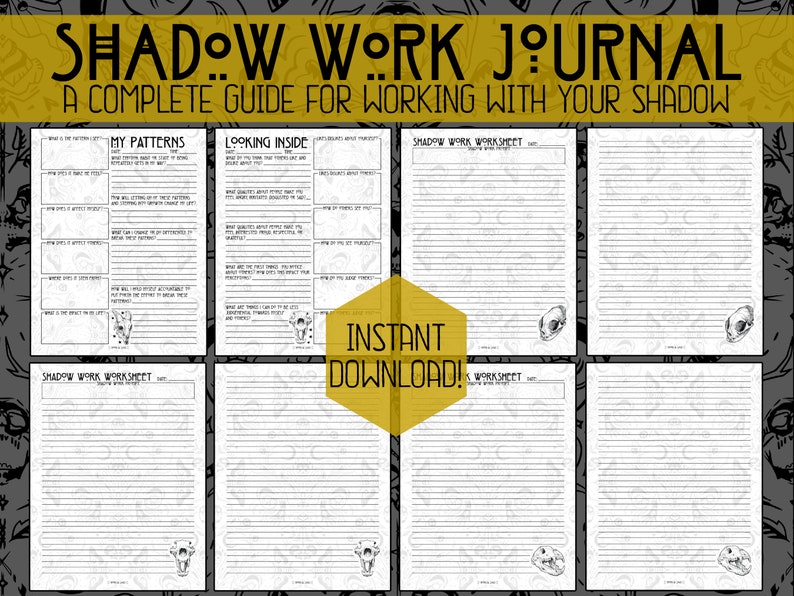 Shadow Work Journal Printable Workbook 115 Diverse Journal - Etsy