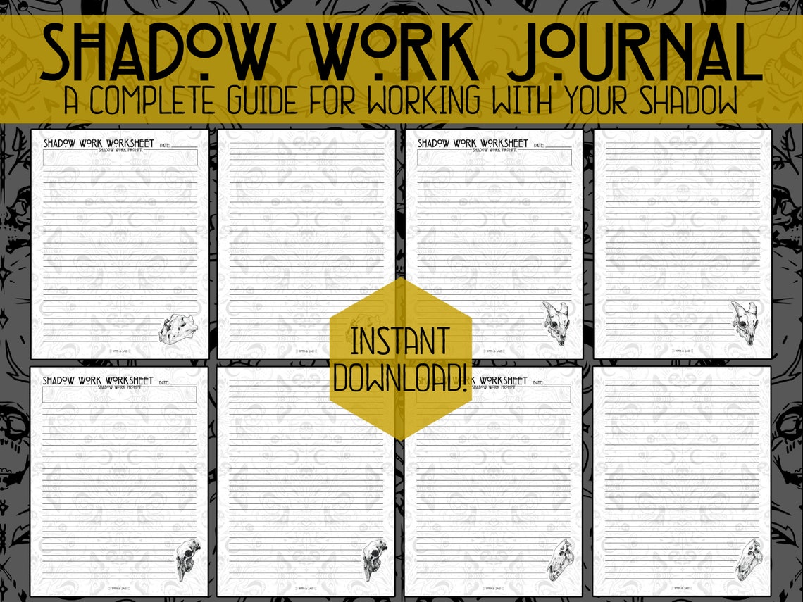 Shadow Work Journal Printable Workbook 115 Diverse Journal - Etsy