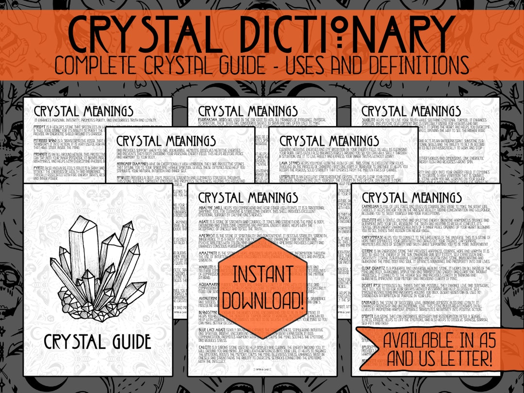 Crystal Guide Complete Guide for Uses and Definitions Instant Download ...