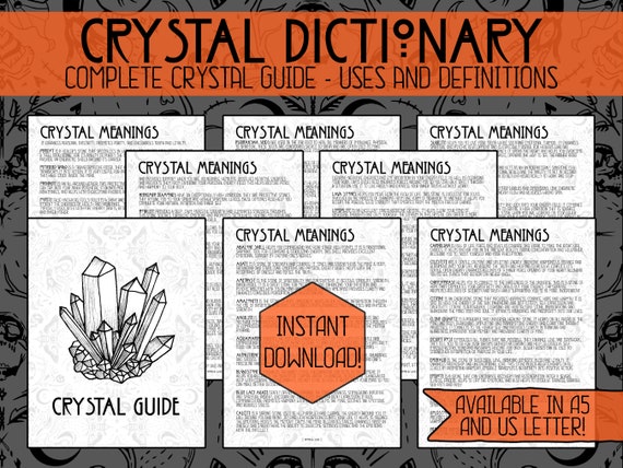 Crystal Guide Complete Guide for Uses and Definitions | Etsy