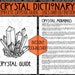 Crystal Guide Complete Guide for Uses and Definitions - Etsy