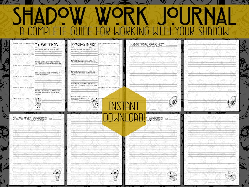 Shadow Work Journal Printable Workbook 115 Diverse Journal - Etsy