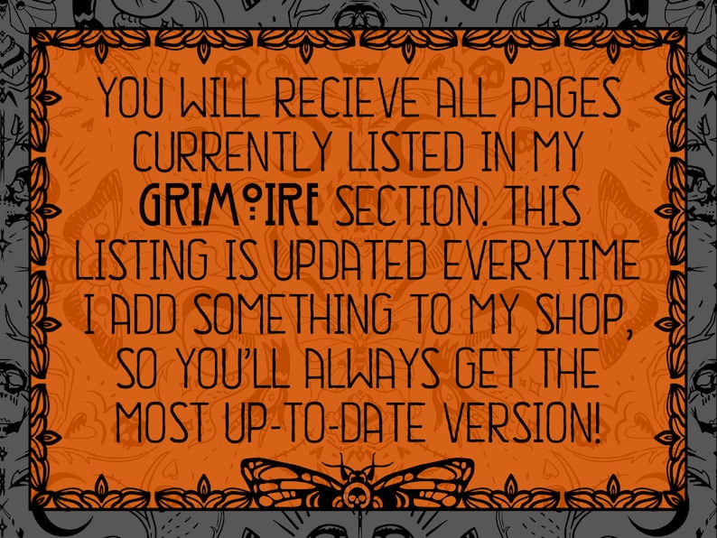 Grimoire Printable Pages: Book of Shadows, Witchcraft Bundle (instant ...