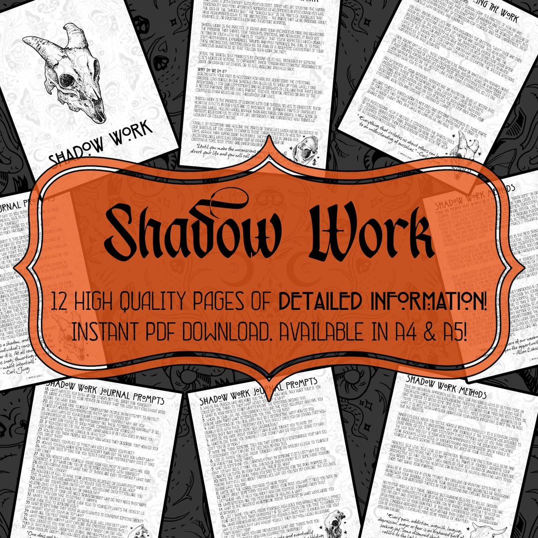 Shadow Work Complete Guide | Journal Prompts | Printable Pages ...