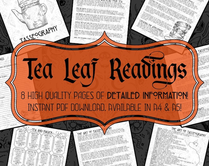 Tea Leaf Reading Set for Beginners, Basics of Fortune Telling Kit ...