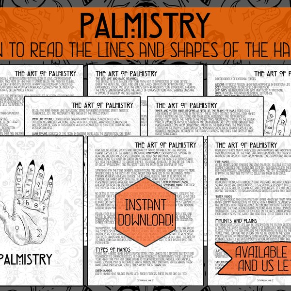 Palm Reading Guide - Etsy