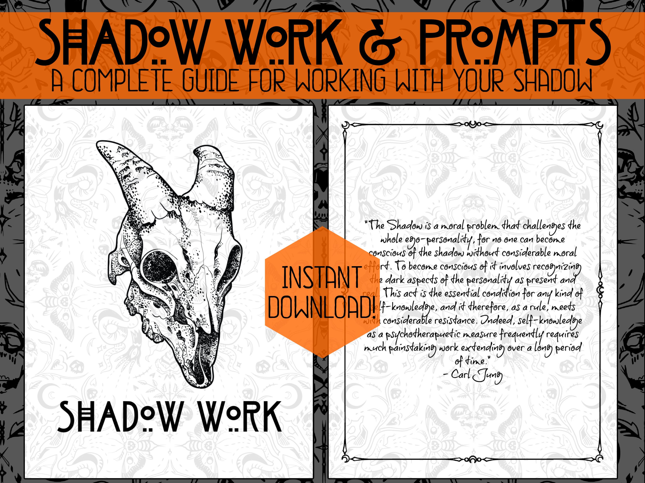 Shadow Work Complete Guide Journal Prompts Printable Pages - Etsy