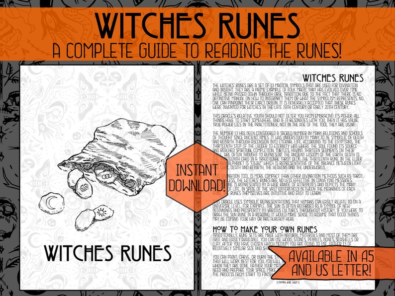 Witches Runes Guide Rune Cheat Sheets Instant Download - Etsy