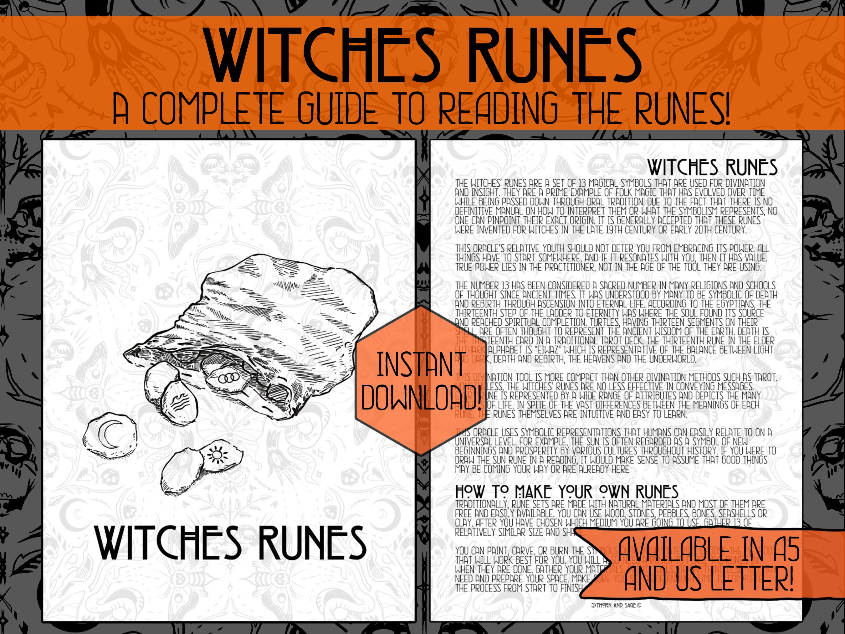 Witches Runes Guide Rune Cheat Sheets Instant Download - Etsy UK
