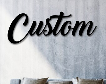 Custom Metal Wall Art | Etsy