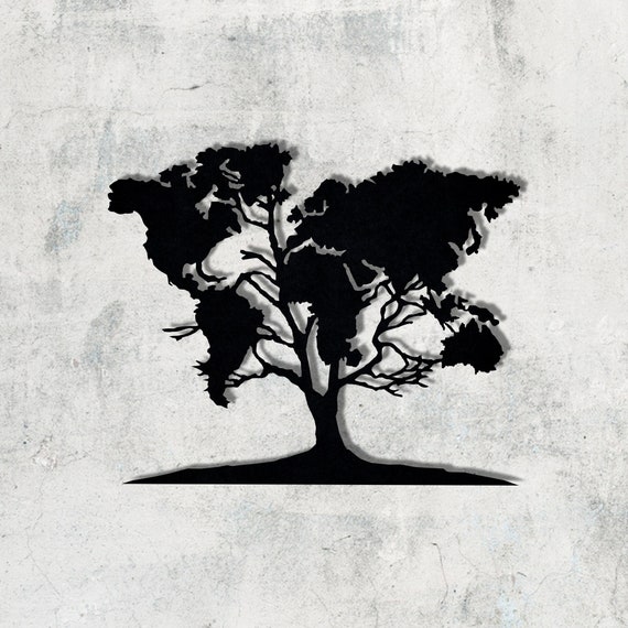 Metal World Map Metal Wall Map Wall Deco Housewarming Gift | Etsy