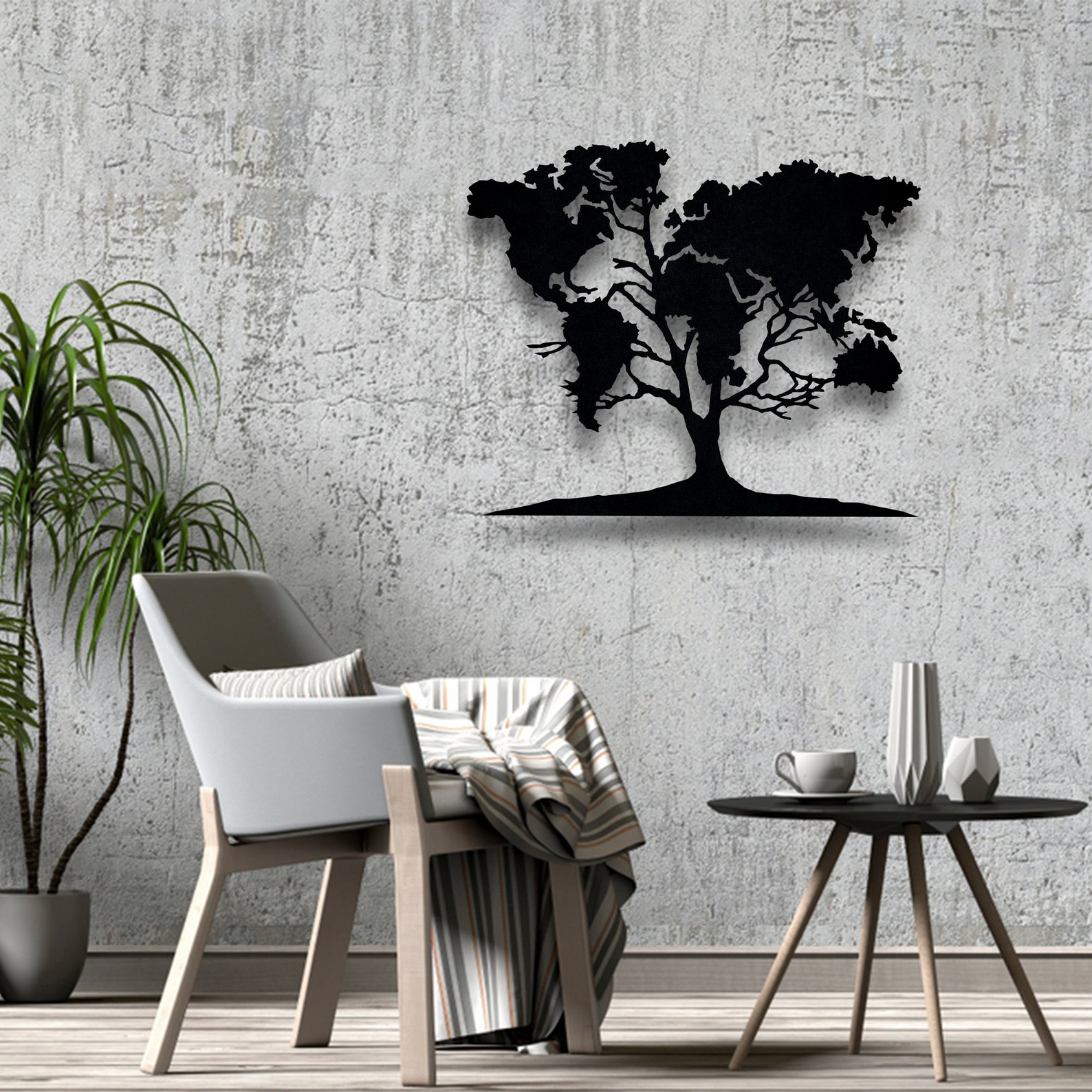 Metal World Map Metal Wall Map Wall Deco Housewarming Gift | Etsy