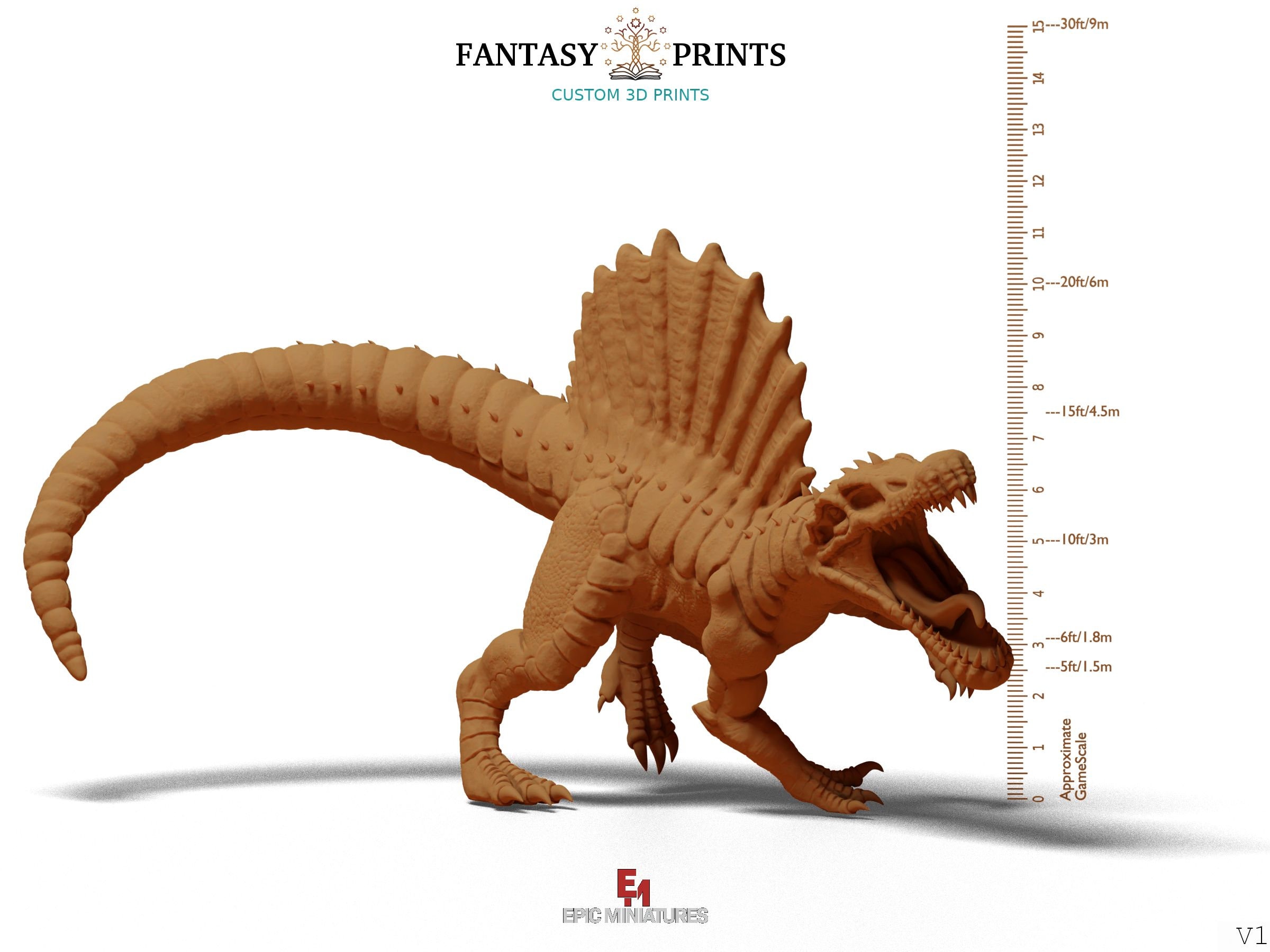 Spinosaurus Miniature D&d Rpg Tabletop Diorama - Etsy