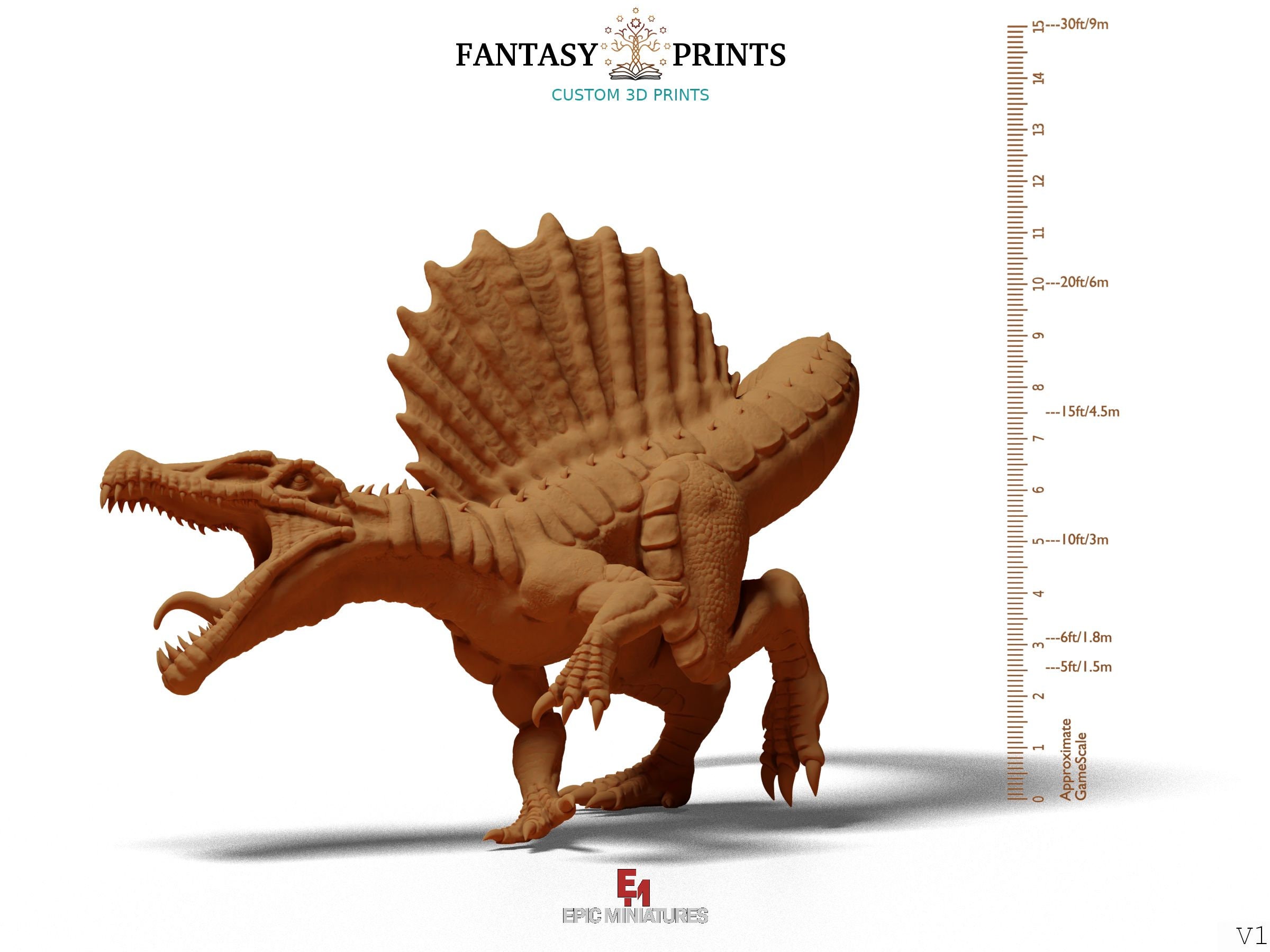 Spinosaurus Miniature D&d Rpg Tabletop Diorama - Etsy