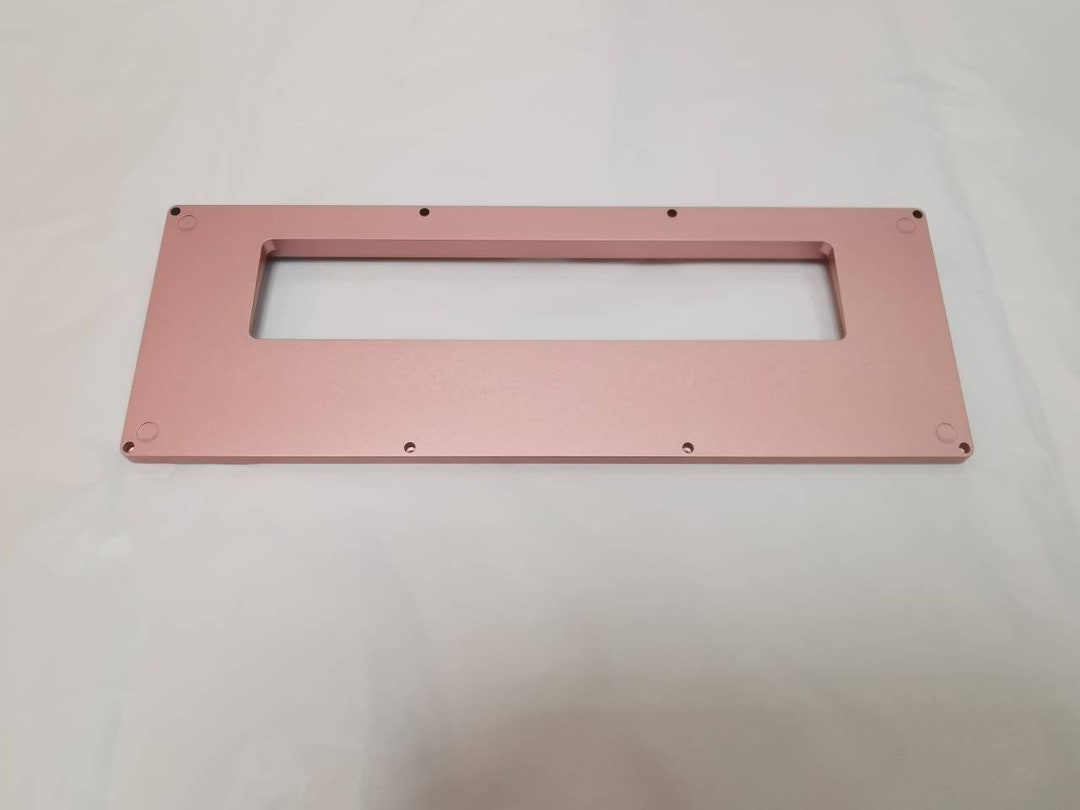 Custom CNC Aluminum Keyboard Case: Anodized Rose Gold, PC Plate - Etsy