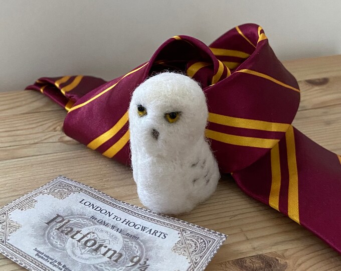 Needlefelted Harry Potter Hedwig Ornament - Gift - Etsy