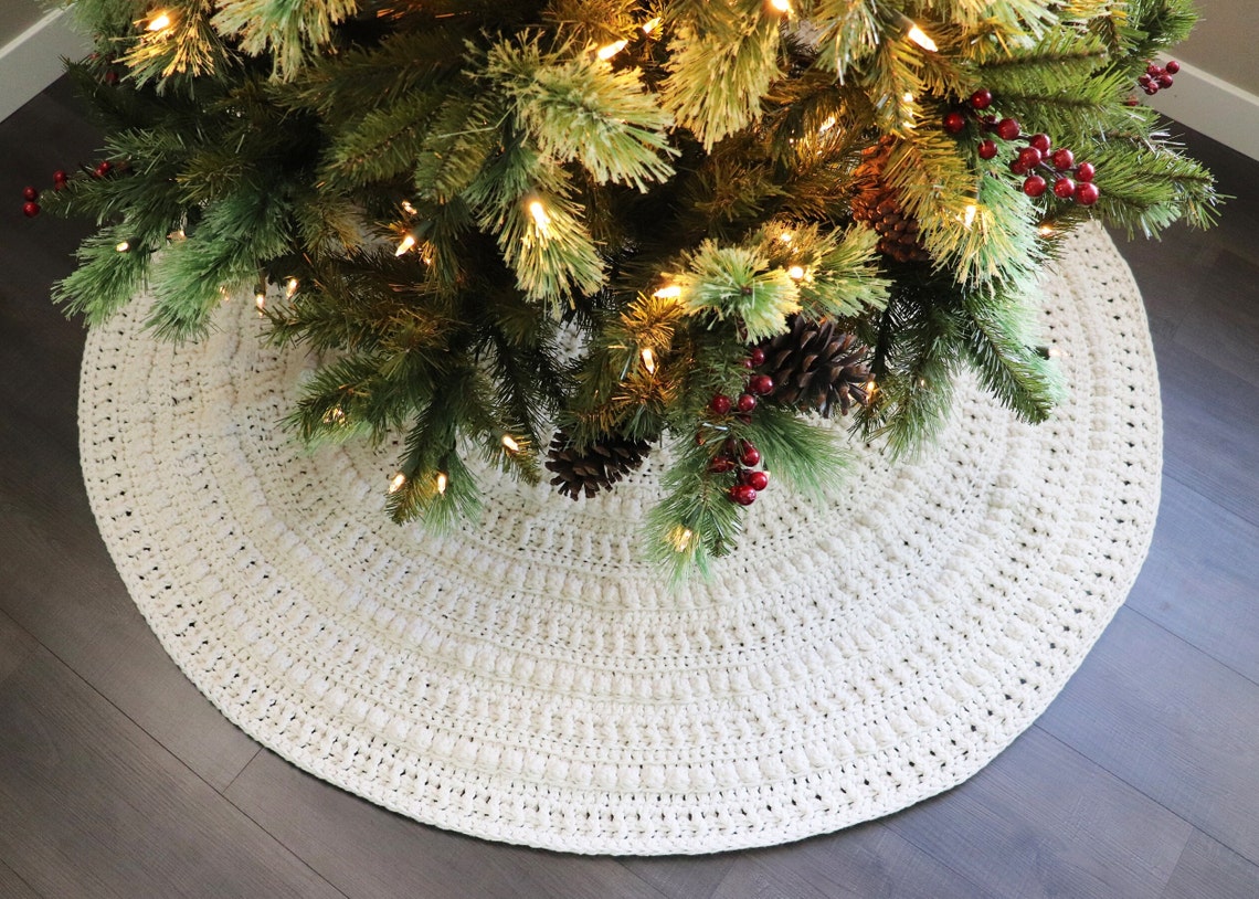 AMARA Boho Bobble Twist Tree Skirt Luxury Tree Skirt Crochet - Etsy
