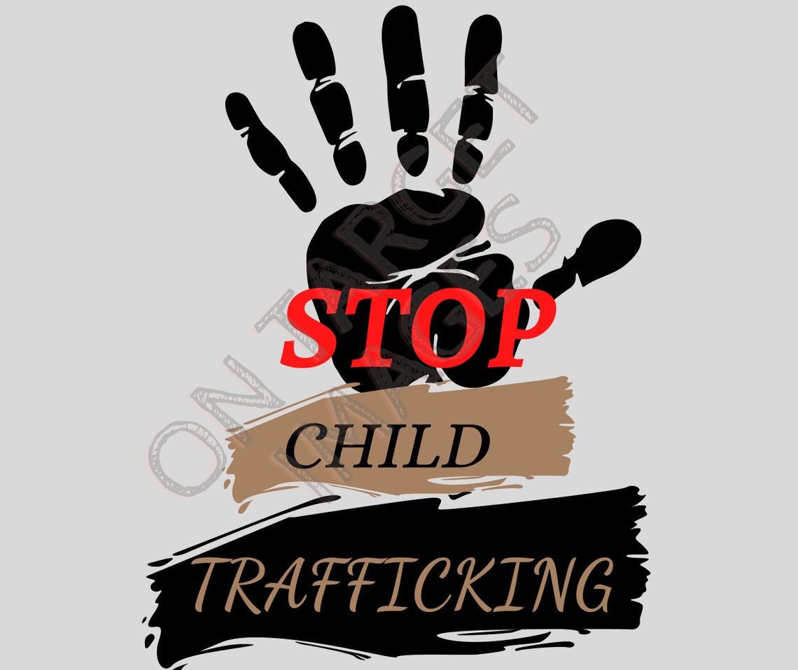 Stop Child Trafficking Hand Print Plain Save our Children Save | Etsy