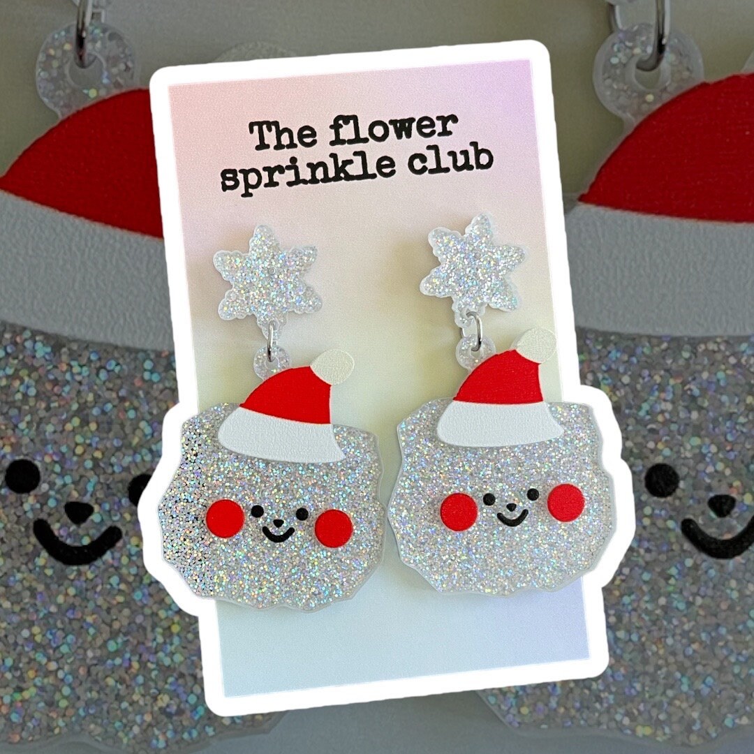 Christmas Australian Melted Snowman Earrings - Etsy Australia
