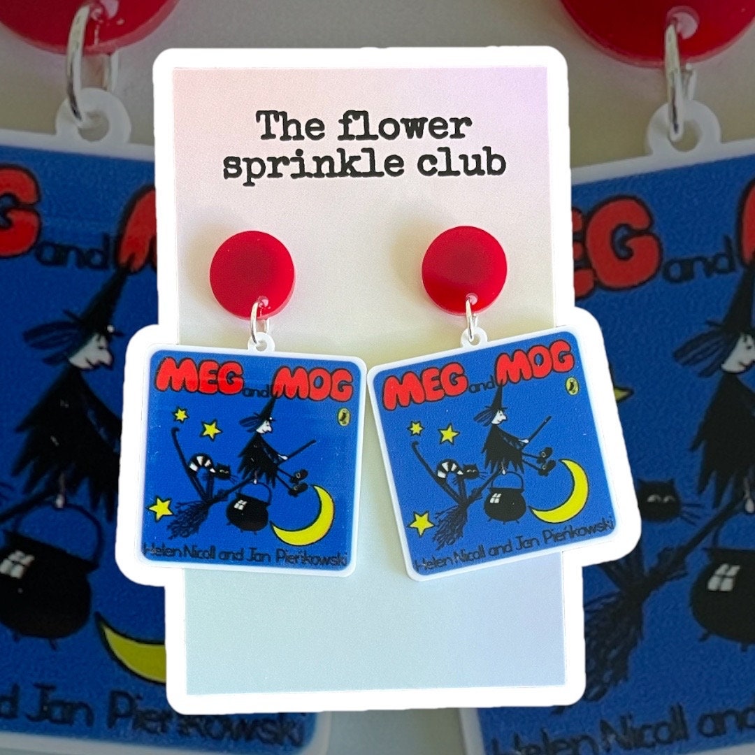 Meg and Mog Teacher Book Week Earrings - Etsy