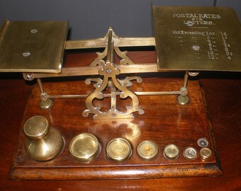 Antique Brass Postal Scales - Etsy UK