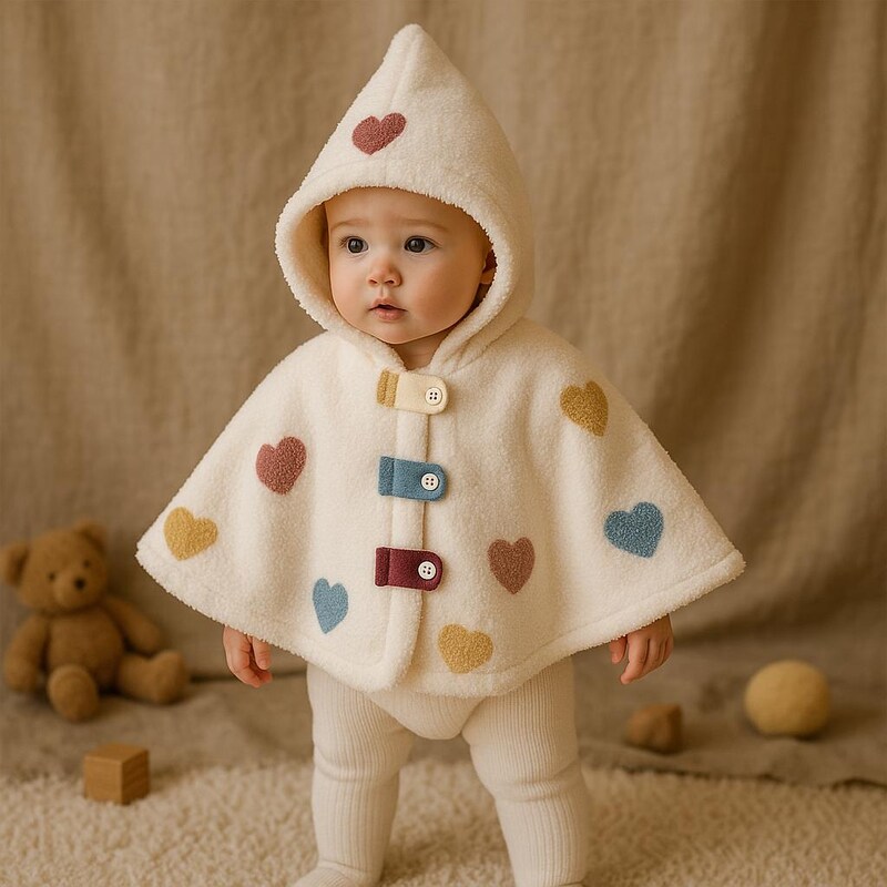 Fleece Poncho for Boys - Etsy UK