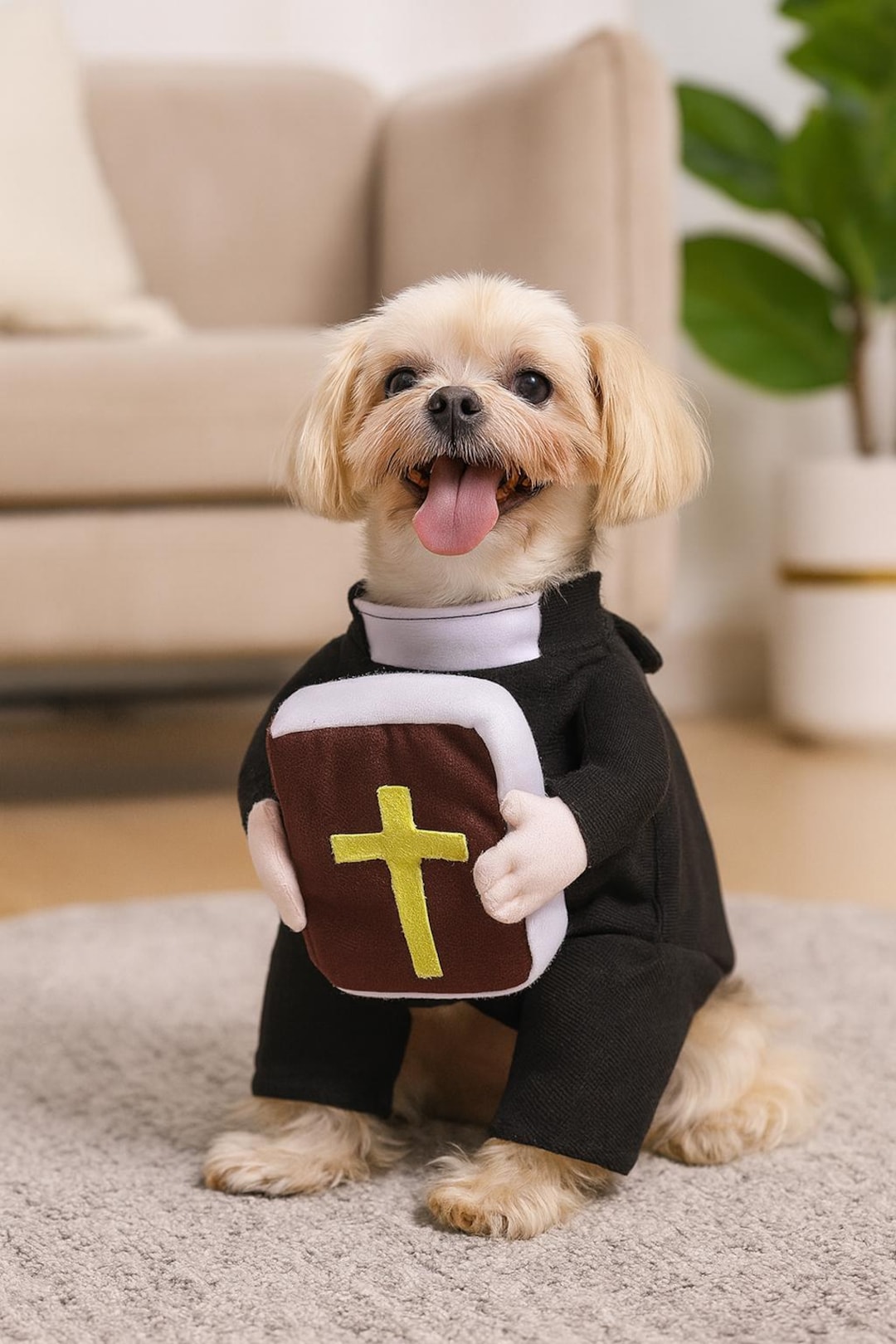 Pet Priest Costume: Funny Standing Outfit for Dogs - Etsy