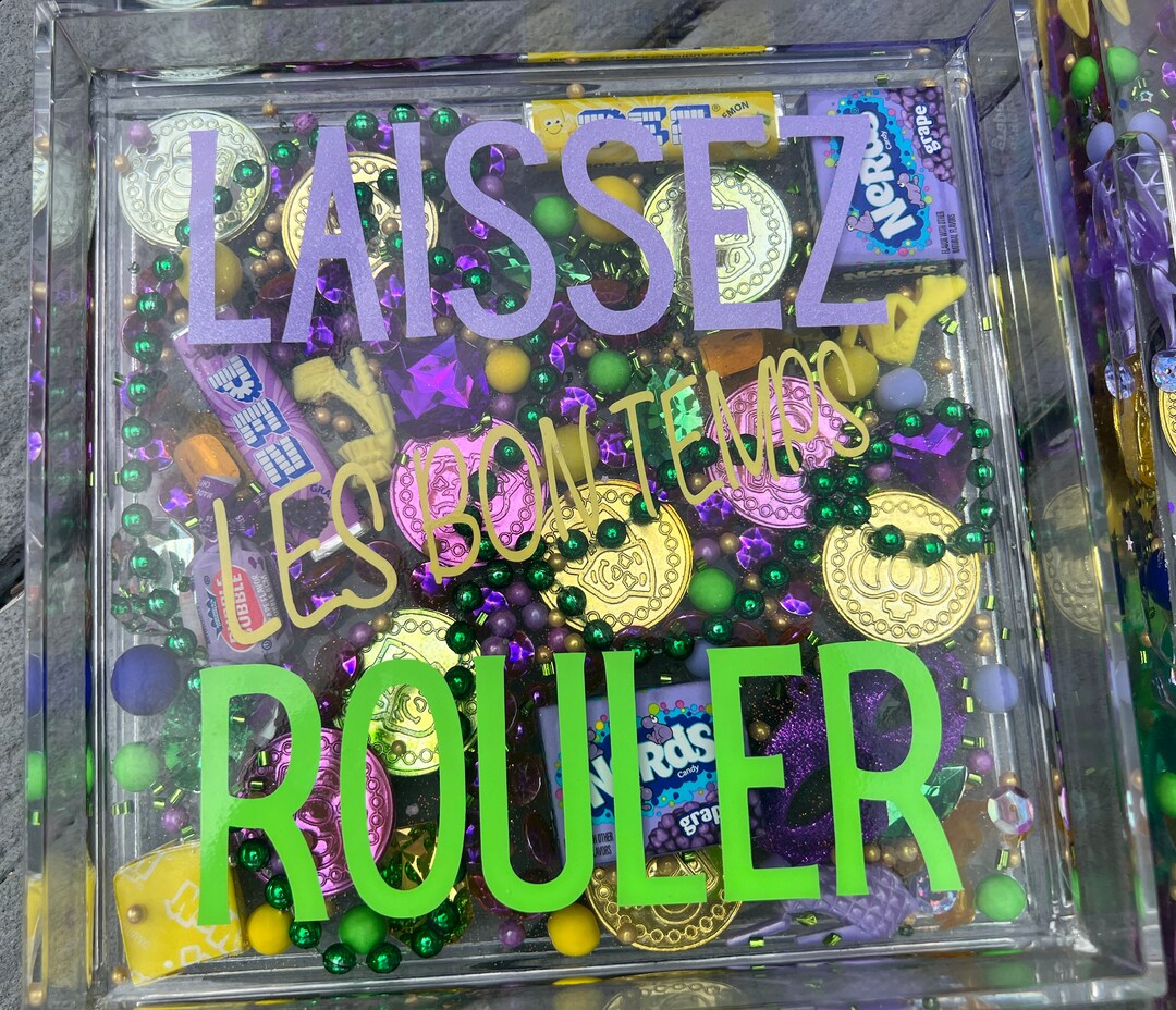 Laissez Les Bon Temps Rouler! Mardi Gras Acrylic Tray - Etsy