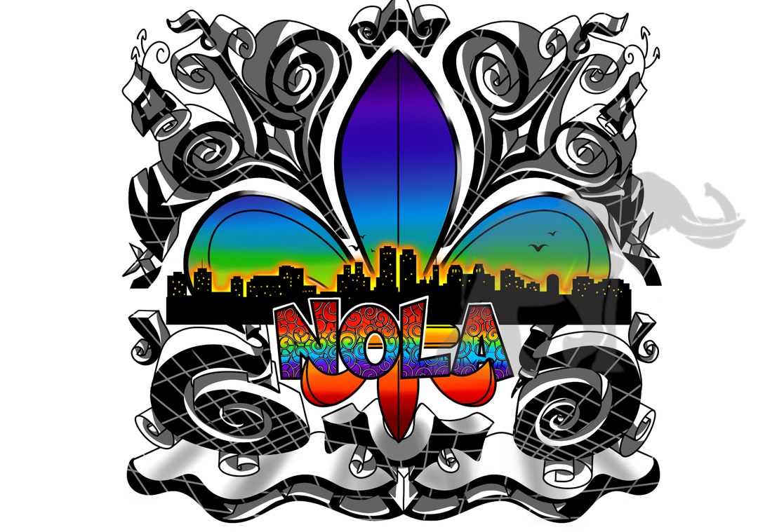 Nola 3 PNG Skyline - Etsy