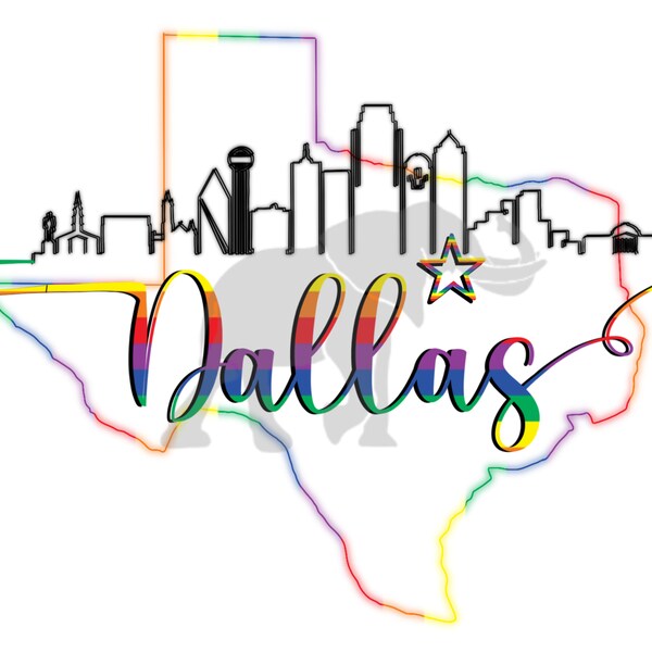 Dallas Skyline Png - Etsy