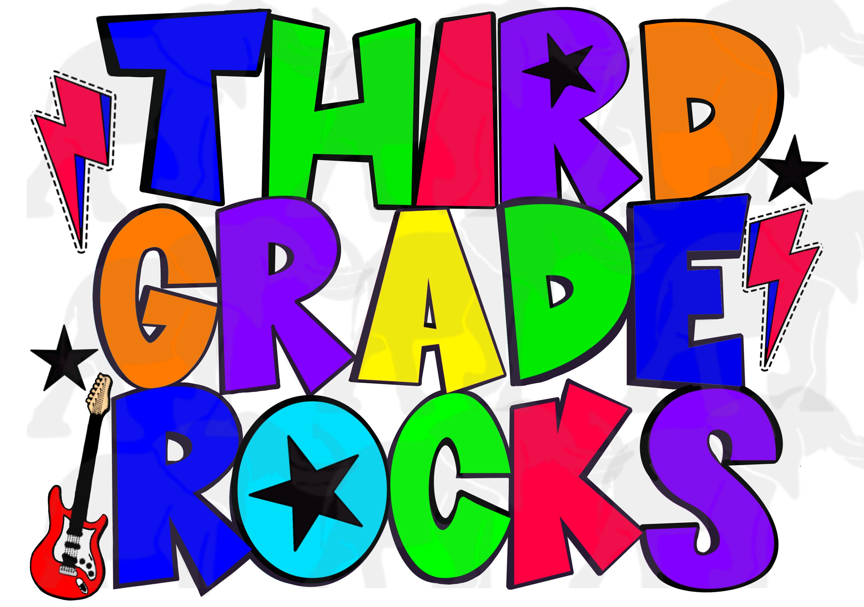 3rd Grade Rocks PNG - Etsy