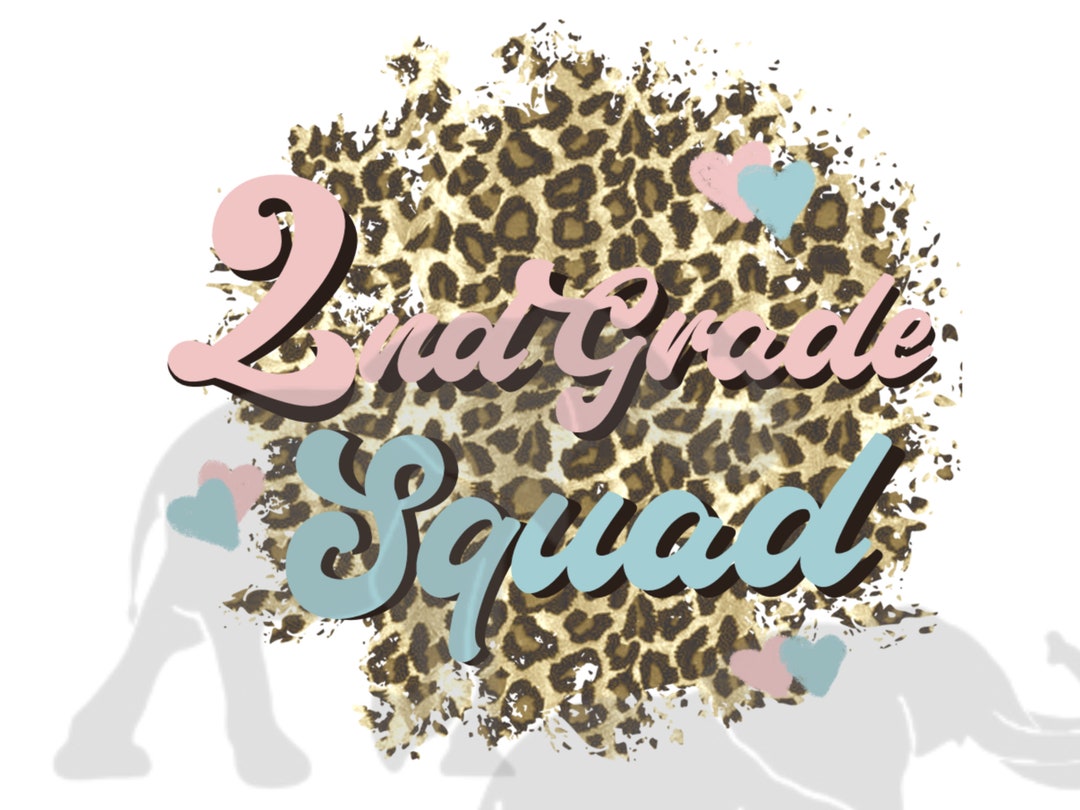 2nd Grade Squad PNG, Sublimation, Digital Design - Etsy