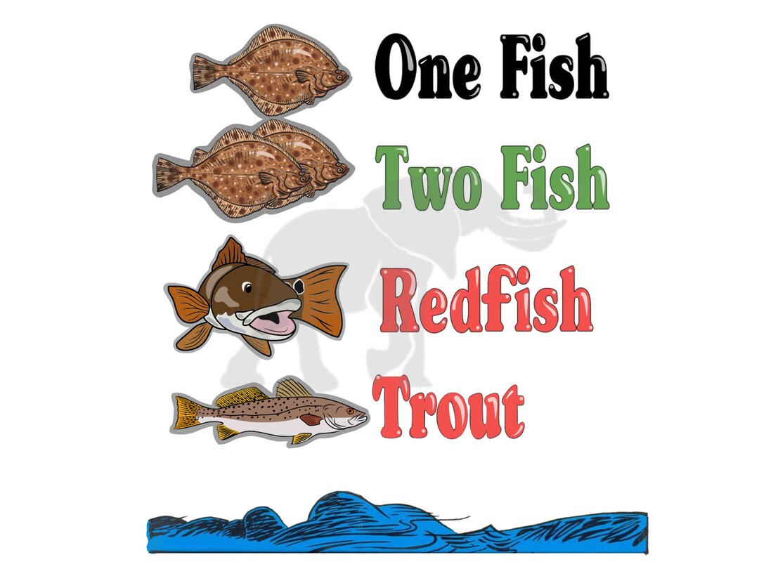 One Fish Two Fish PNG Sublimation Digital Design - Etsy