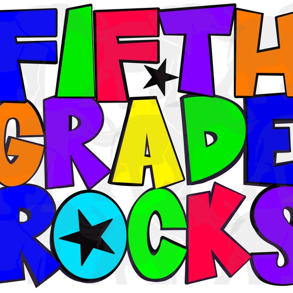5th Grade Rocks - Etsy