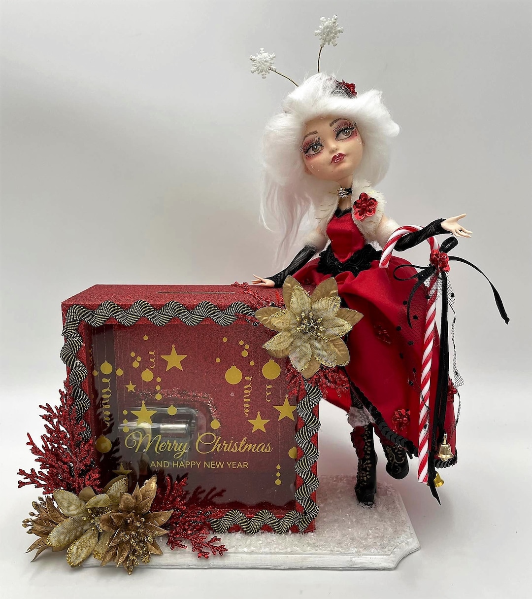 SANTA DARLING Doll Figurine Ever After High OOAK Repaint Custom - Etsy
