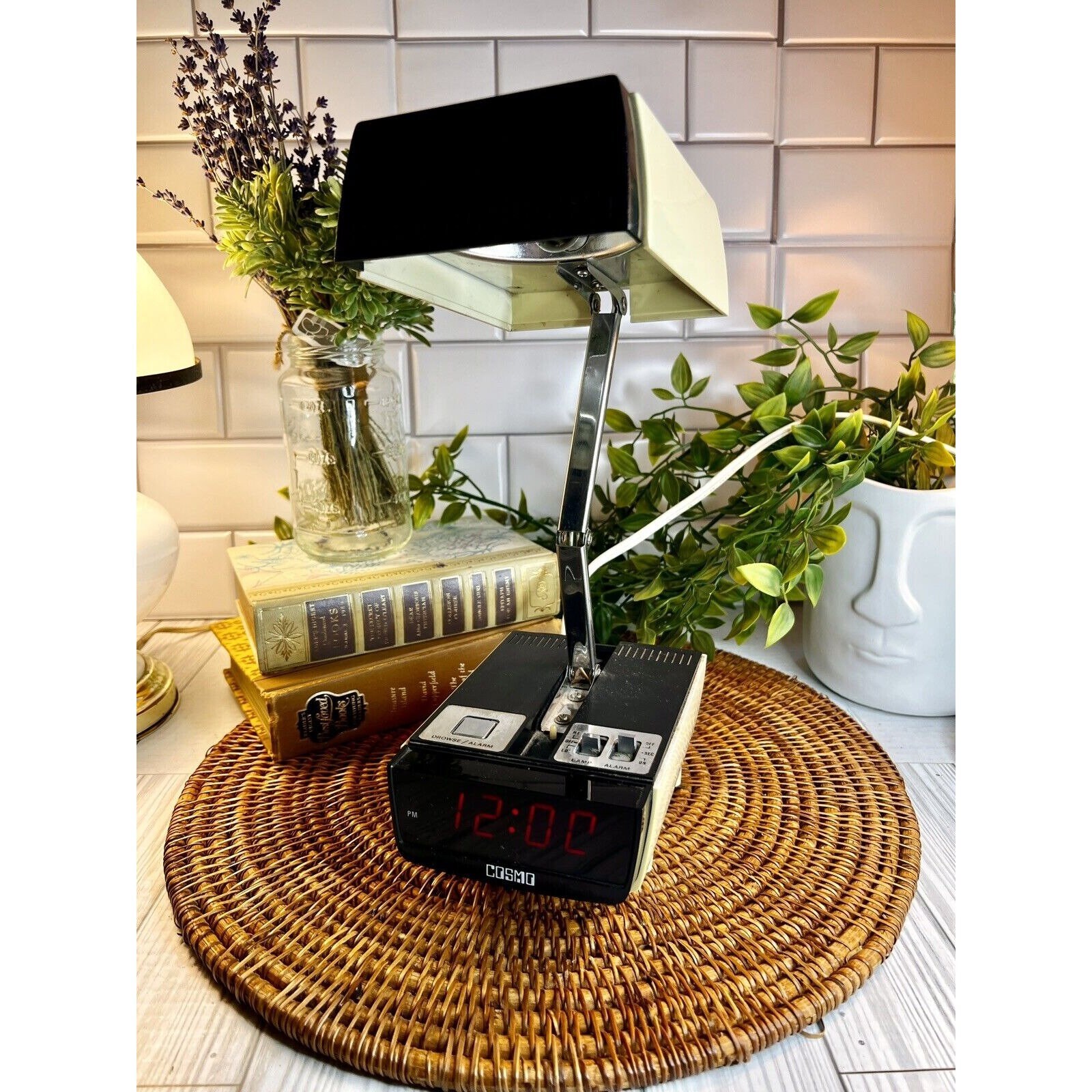 Cosmo Time Desk Alarm Clock Lamp Light, Model 5500A, Tested/works ...