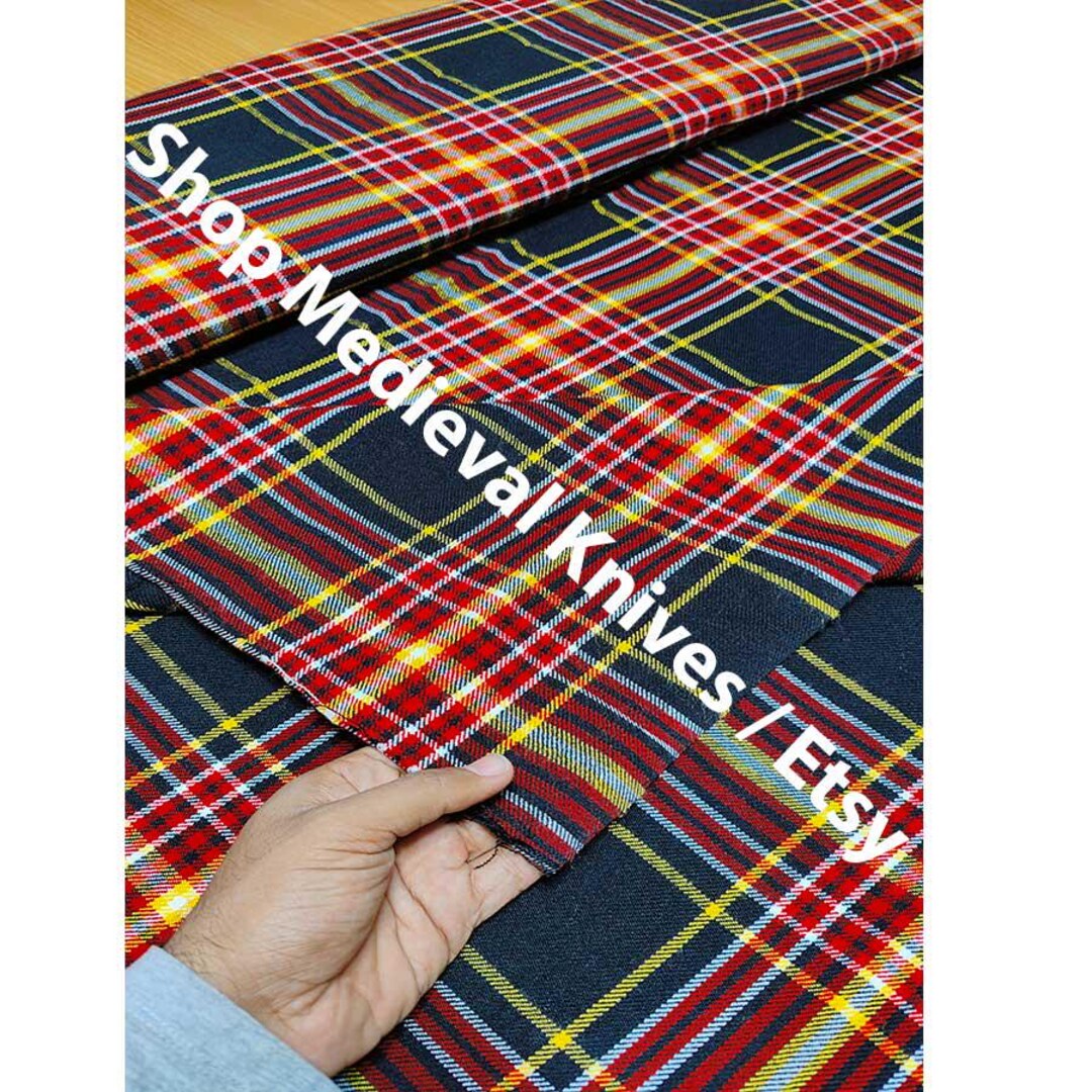 Firefighter Tartan Fabric - 16 Oz Scottish Tartan - Machine Washable ...
