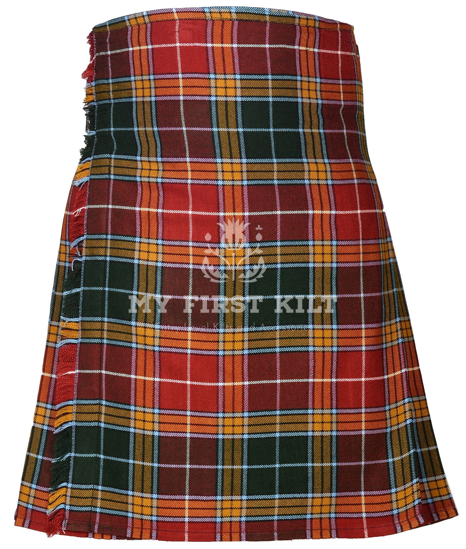 Buchanan Ancient Tartan Scottish 8 Yard Kilt - Custom Made Highlander ...