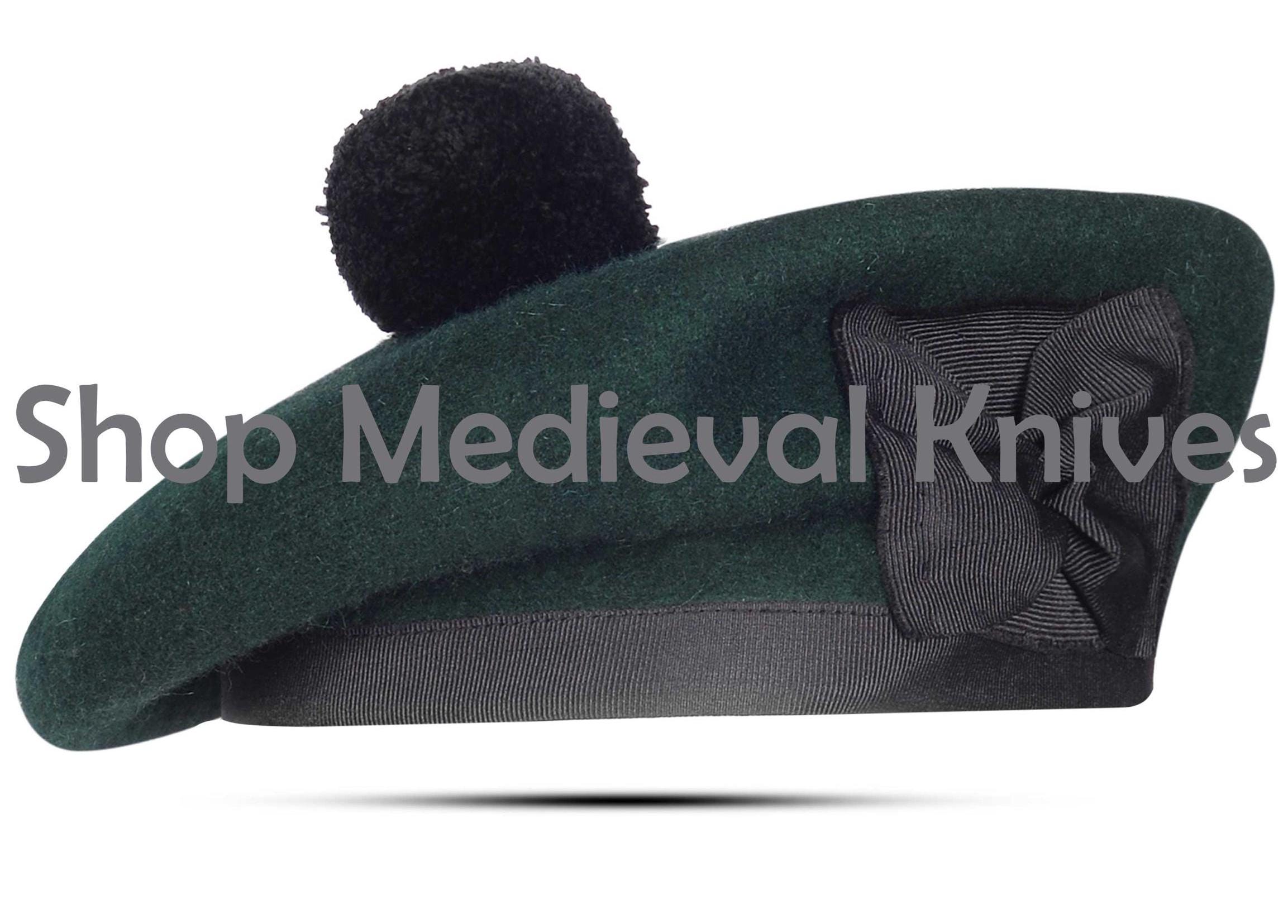 Scottish Balmoral Bonnet Hats - 100% Wool Military Cap - Custom Made ...