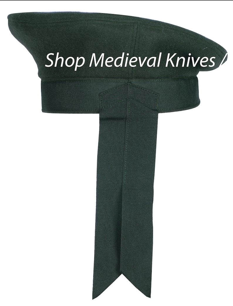 Irish Caubeen Cap - 100% Wool Irish Military Bonnet Hat - Made to Order ...