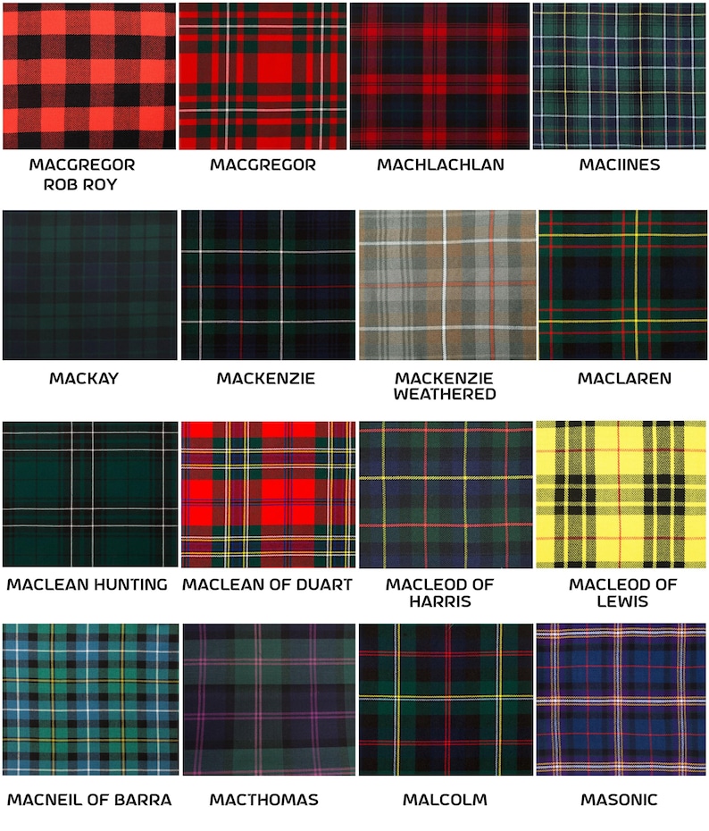 Scottish Tartan Great Kilt - Highlander Feileadh Mor - Great Kilt ...