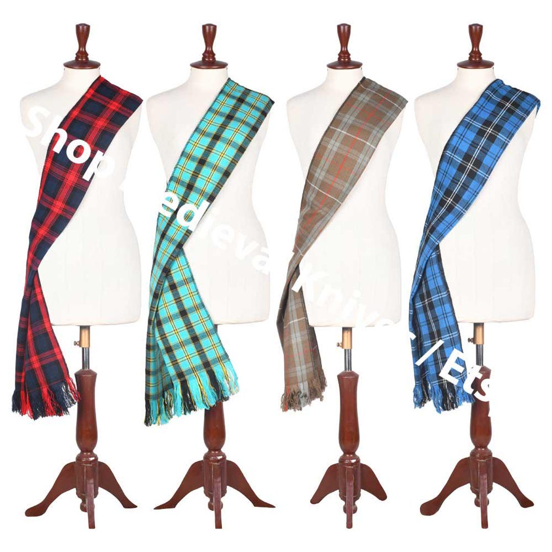 Scottish Tartan Sash for Women - Premium Handmade Tartan Scarf ...