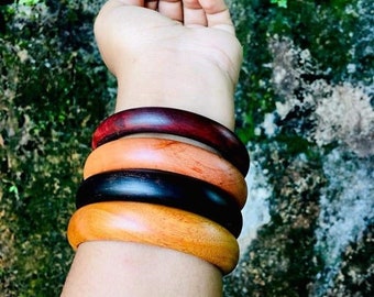 Wooden Bangle - Etsy