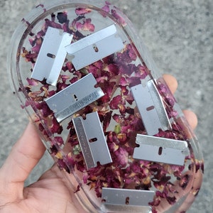 Roses and Razor Blades Oval Tray - Etsy