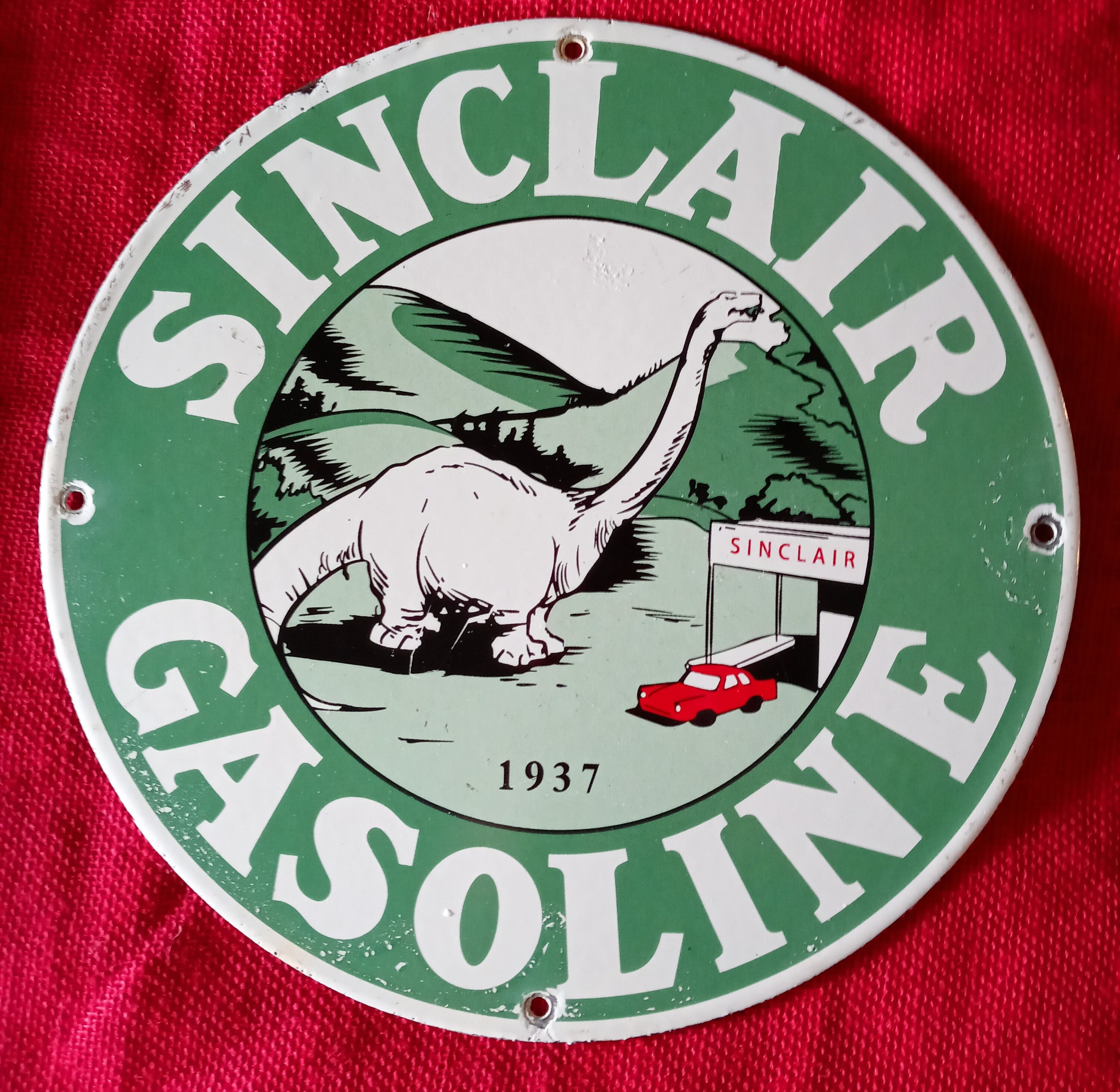 Vintage style 1937 Sinclair Gasoline with their famous mascot | Etsy